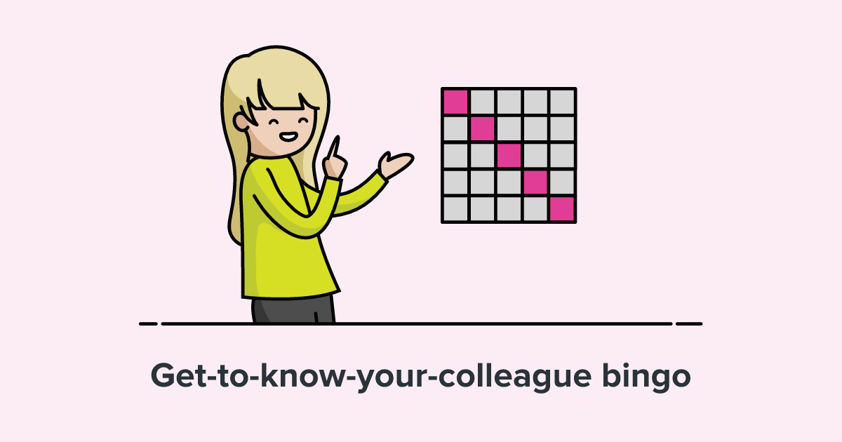 Get-to-know-your-colleague bingo | Meeting Kickstarters by Habanero